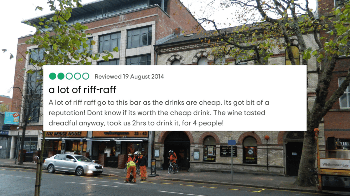 Top 10 HILARIOUS TripAdvisor reviews about WETHERSPOONS Belfast